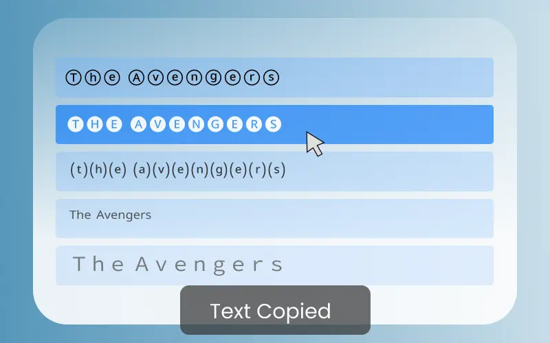 Fancy Instagram Fonts Generator 😍(𝓬𝓸𝓹𝔂 ⒶⓃⒹ 𝓅𝒶𝓈𝓉𝑒)